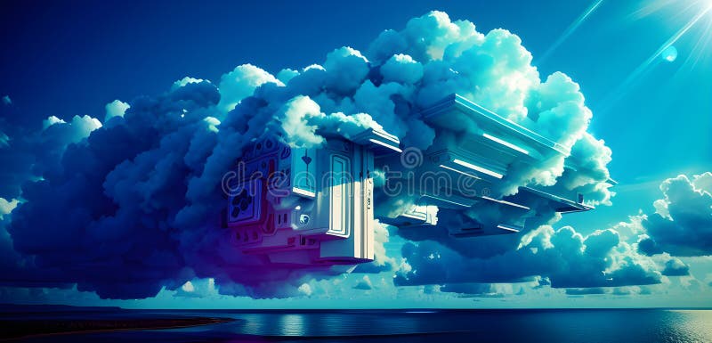 Cloud Technology. Cloud Computing, Big Data Center, Future Infrastructure, Digital Ai Concept ...