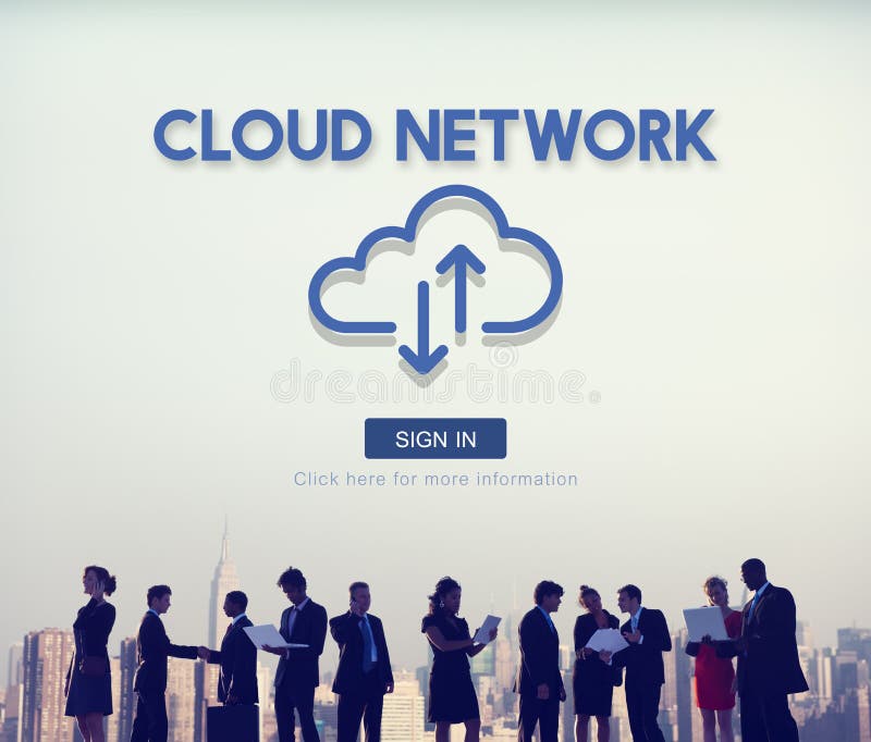Cloud Network Storage Data Information Technology Concept Stock Image ...