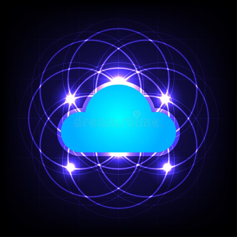 Cloud Network Technology,digital Internet Communication, Computer ...