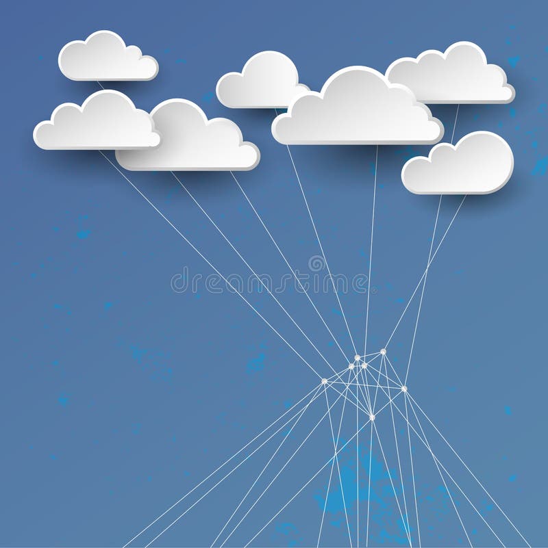 Cloud networking concept stock vector. Illustration of design - 62792571
