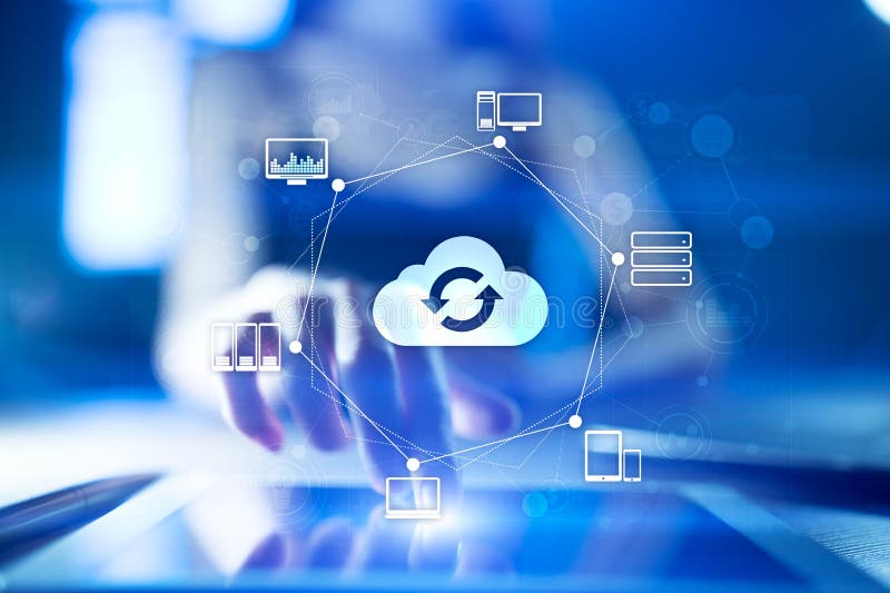 Cloud Networking, Internet and Modern Technology Concept on Virtual ...