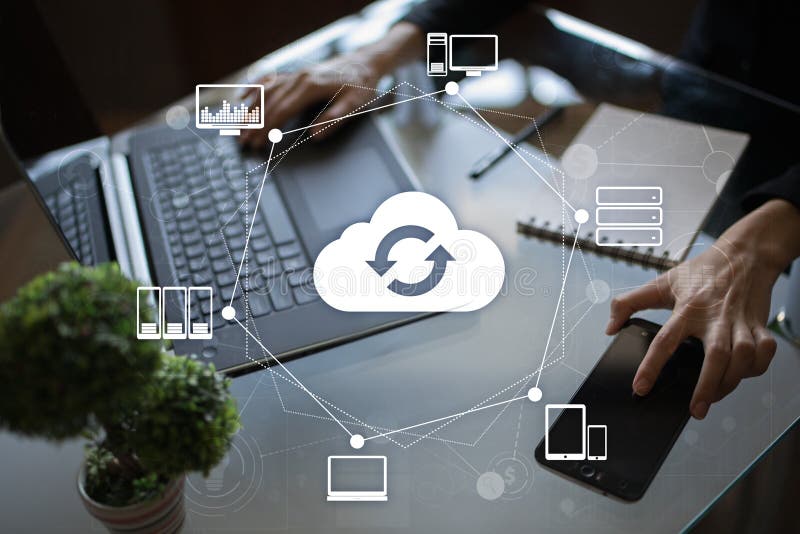 Cloud Networking, Internet and Modern Technology Concept on Virtual ...