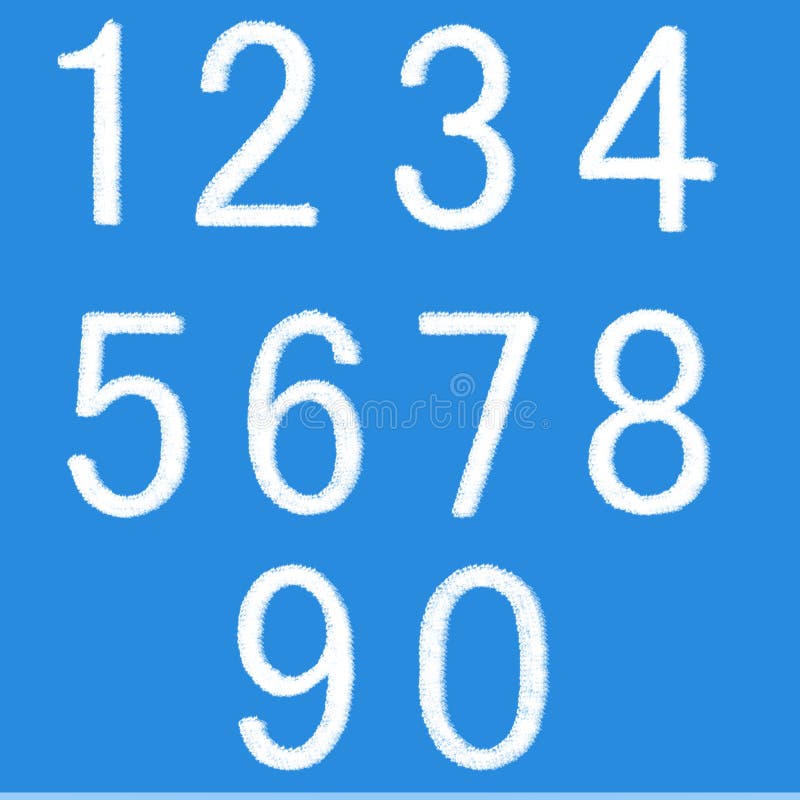 Cloud Numbers stock photo. Image of cumulus, white, digit - 15689428
