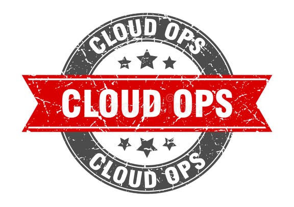 Cloud ops stamp stock vector. Illustration of template - 196576314