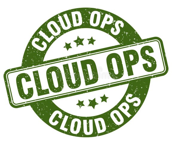 Cloud Ops Stamp. Cloud Ops Label. Round Grunge Sign Stock Vector ...
