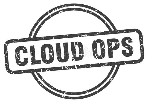 Cloud Ops Stamp. Cloud Ops Round Grunge Sign Stock Vector ...