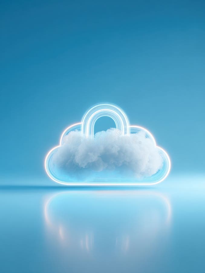 406 Blue Cloud Padlock Digital Security Concept Data Protection Symbol Stock Photos - Free ...