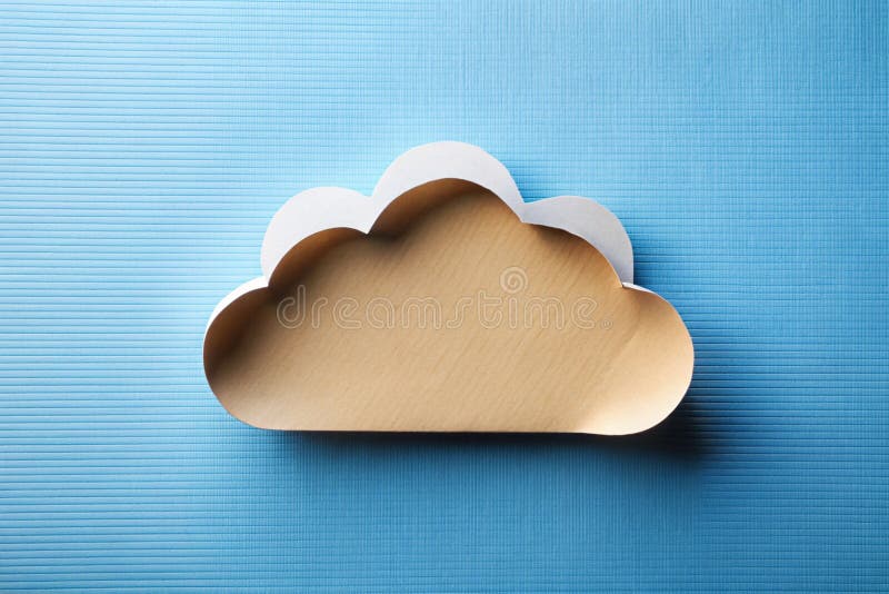 Cloud on the Paper Background Stock Illustration - Illustration of ...