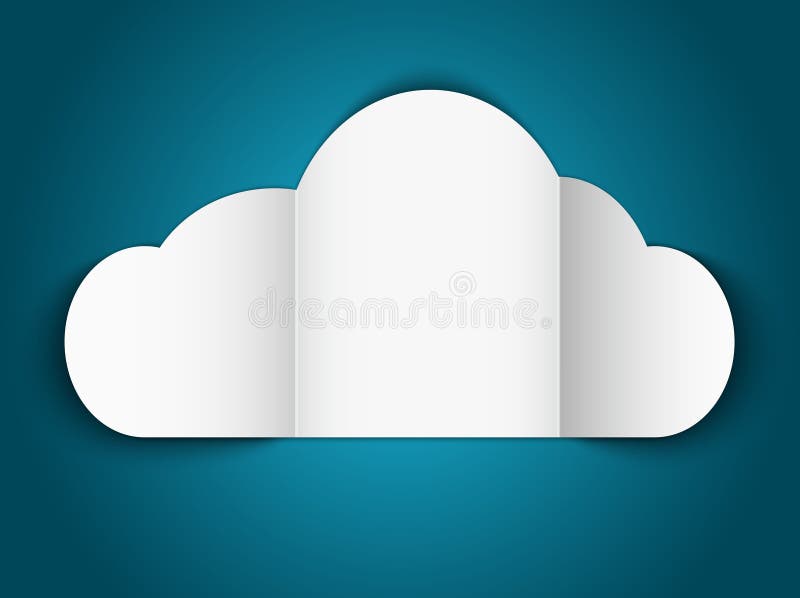 Cloud paper stock vector. Illustration of paper, computing - 45881814