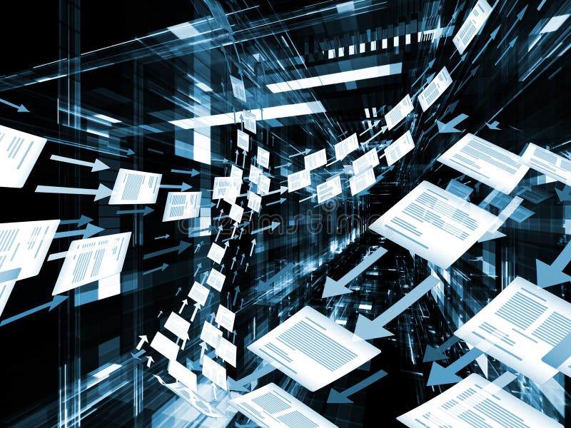 Cloud Paperwork stock illustration. Illustration of motion - 74433469