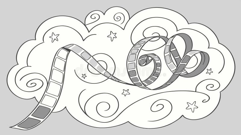 Cloud Path Illustration, Journey through Clouds and Dreamlike Travel ...