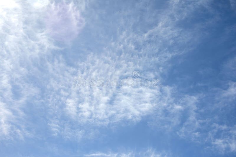 Cloud Pattern in a Blue Sky in Nevada Stock Photo - Image of daylight ...