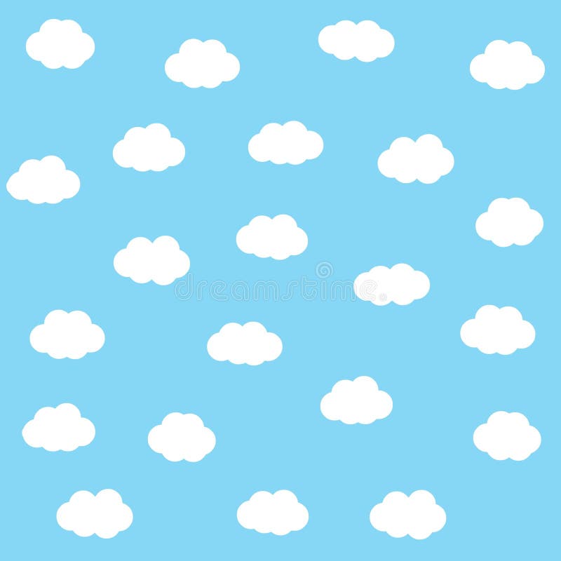 Cloud Pattern,cute Cloud Pattern,beautiful Sky Stock Vector ...