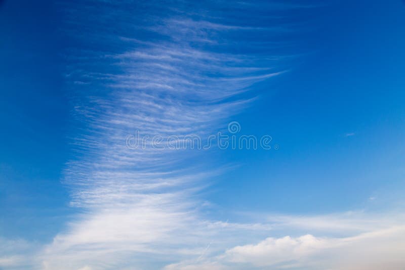 Cloud Pattern Many Layer Vertical on Blue Sky Baclground Stock Photo ...