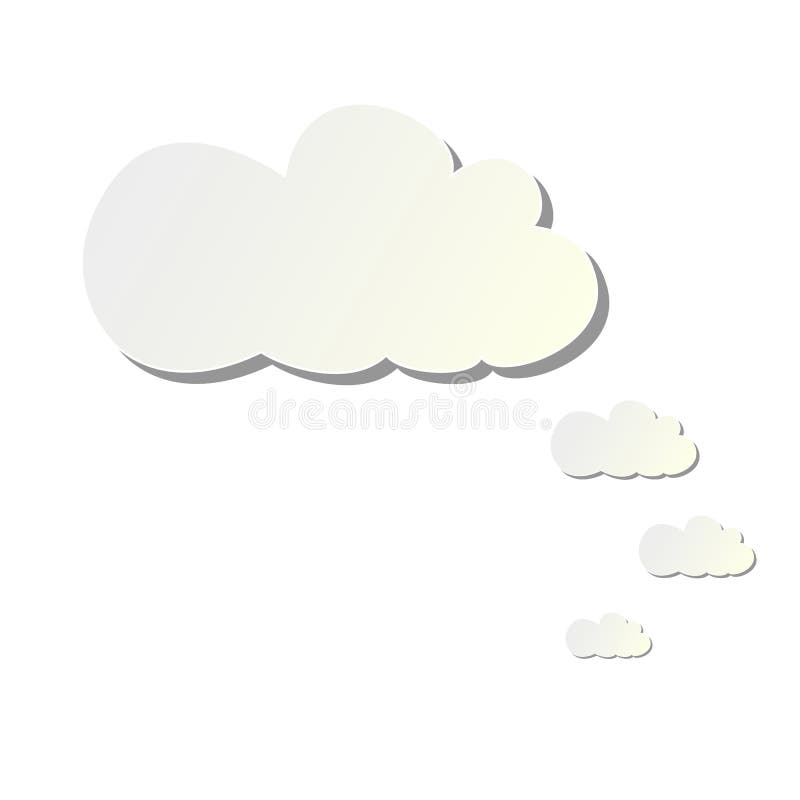 Frame with cut out clouds stock vector. Illustration of frame - 31984665