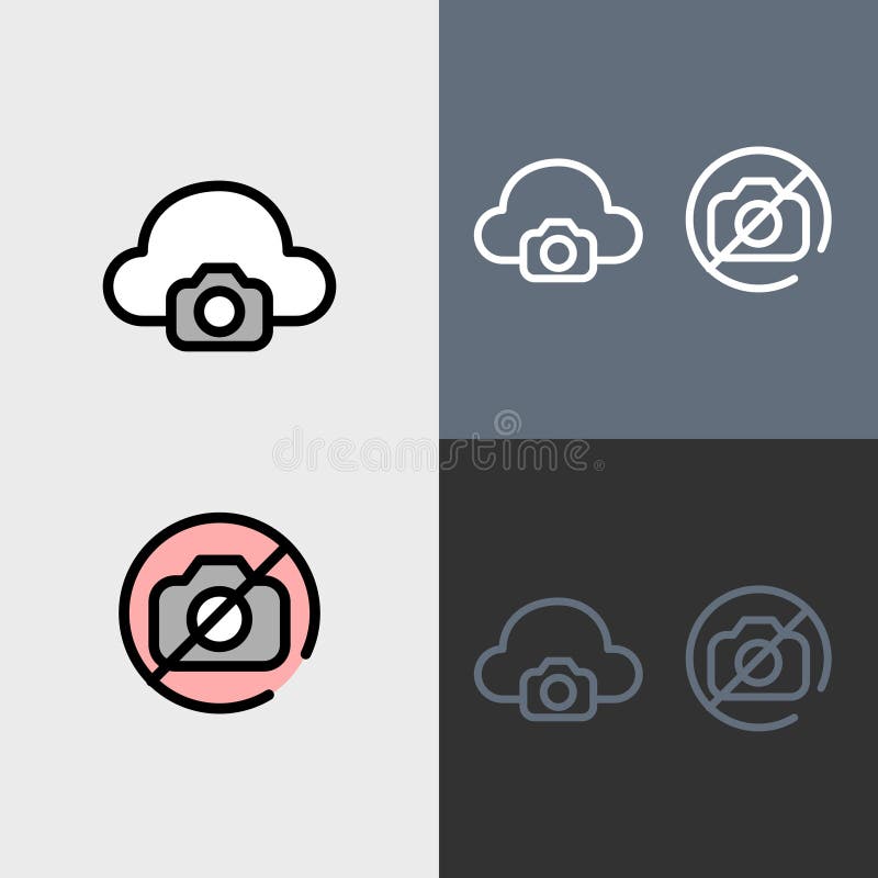 Cloud Photography and Photography Not Allowed Sign - Clean and Modern ...