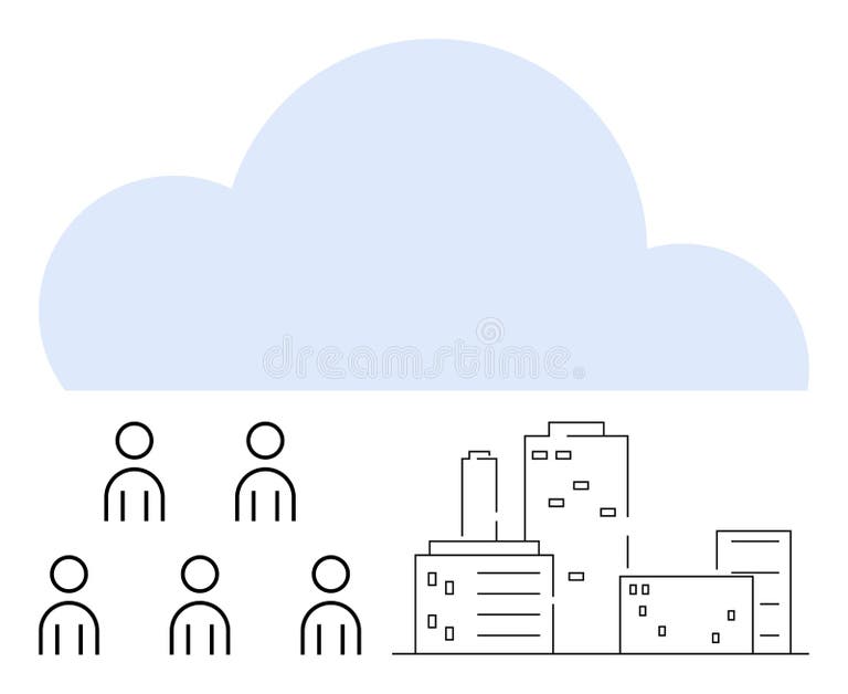 Stick Figure Cloud Computing Stock Illustrations – 56 Stick Figure ...