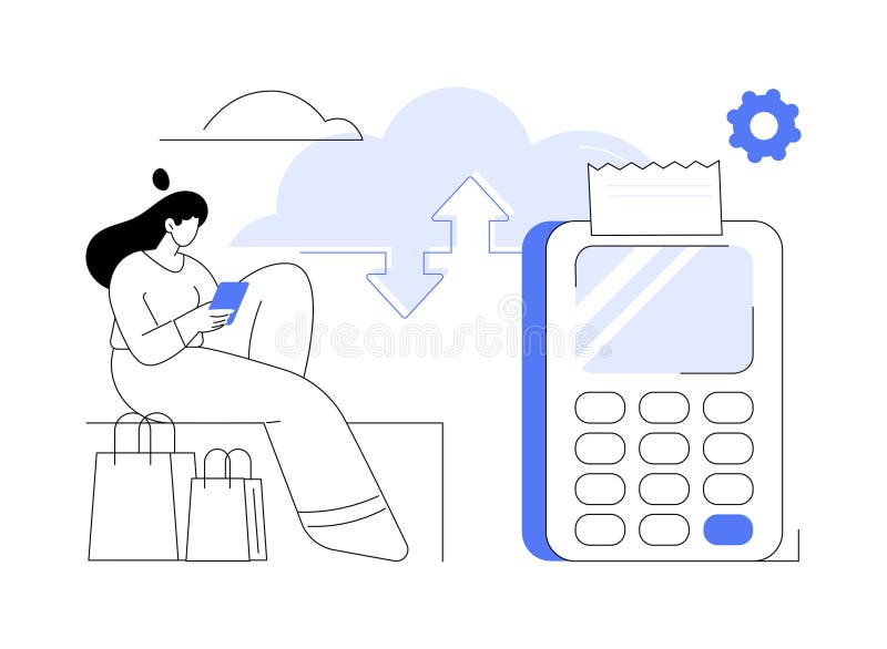 Cloud POS Abstract Concept Vector Illustration. Stock Vector ...