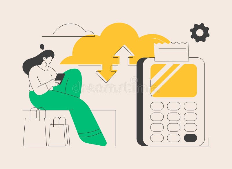 Cloud POS Abstract Concept Vector Illustration. Stock Vector ...