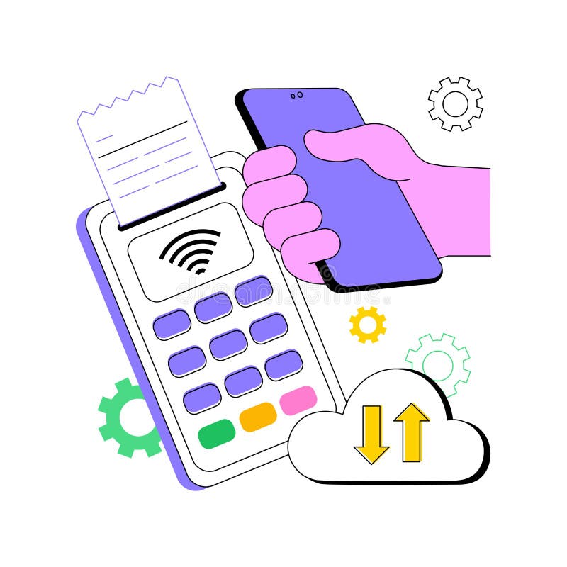 Cloud POS Abstract Concept Vector Illustration. Stock Vector ...