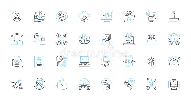 Cloud Possibility Linear Icons Set. Cloud, Possibility, Innovation ...