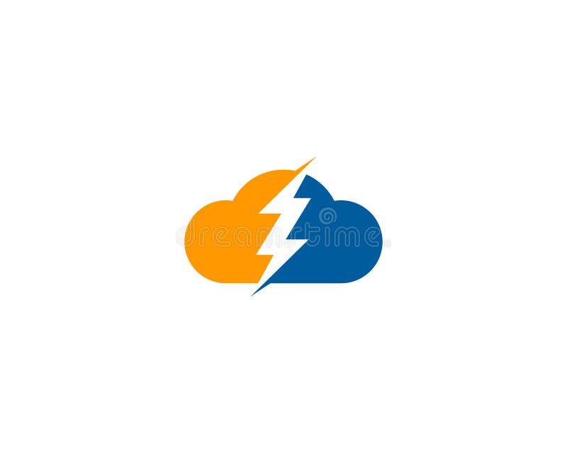 Cloud Power Energy Icon Logo Design Element Stock Vector - Illustration ...