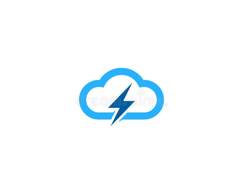 Cloud Power Energy Icon Logo Design Element Stock Vector - Illustration ...