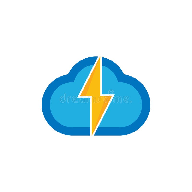 Power Cloud Logo Icon Design Stock Vector - Illustration of internet ...