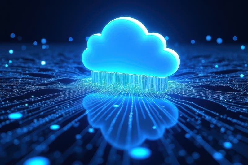 Cloud-Powered GPUs for Advanced Computing Stock Illustration ...