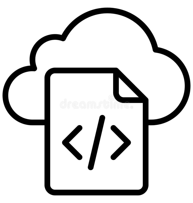 Programming Isolated Icon Simple Element Illustration From Concept