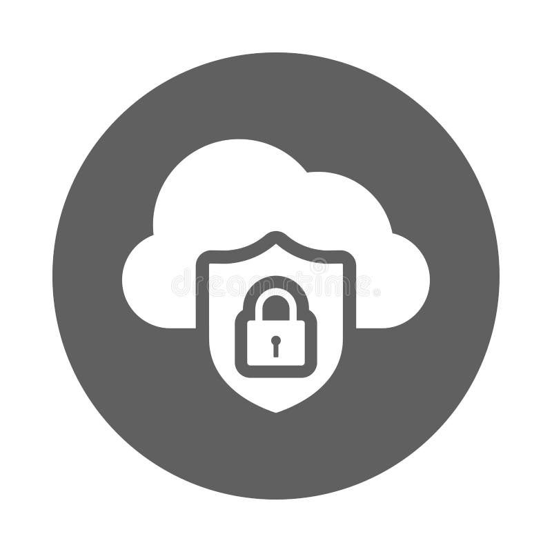 Cloud, Protection, Security Icon. Gray Vector Graphics Stock ...
