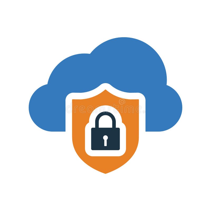 Cloud, Protection, Security Icon. Simple Editable Vector Graphics Stock ...