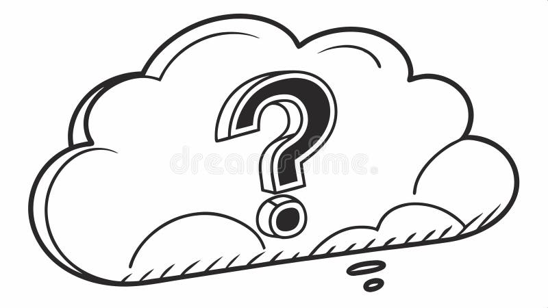 Cloud with Question Mark Vector, FAQ Icon, Help and Support Design ...