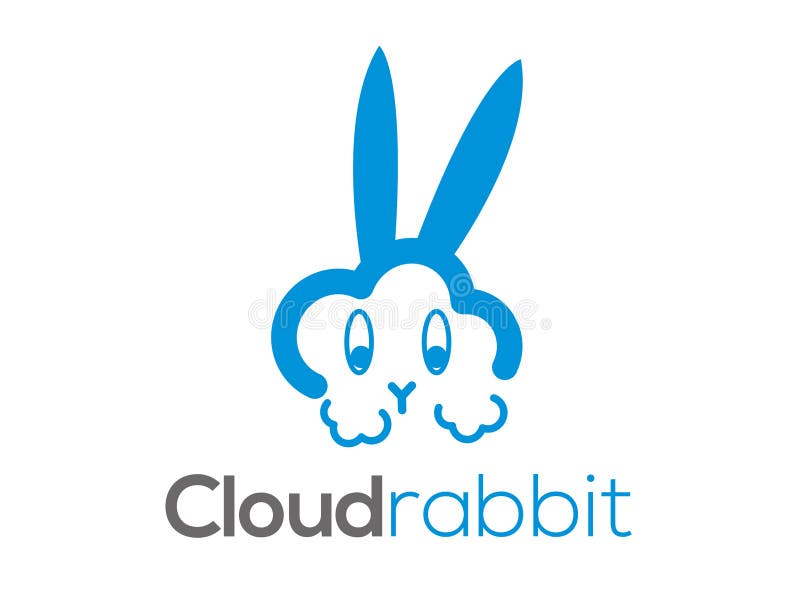 Cloud Rabbit Vector Logo (sign, Icon, Illustration) Stock Vector ...