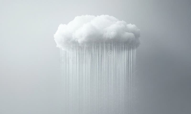 A Cloud with Rain Falling from it Stock Photo - Image of season ...