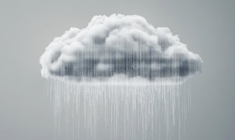 A Cloud with Rain Falling from it Stock Image - Image of business ...