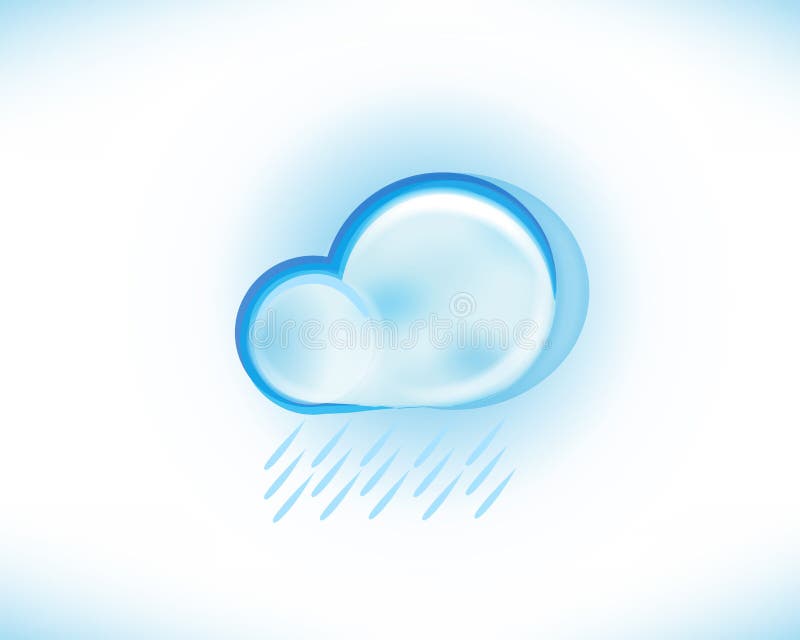 Cloud Rain Icon Logo Vector Stock Vector - Illustration of beautiful ...