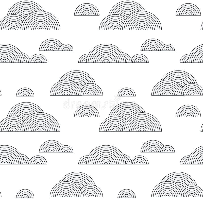 Clouds made of circles stock vector. Illustration of futuristic - 119284704