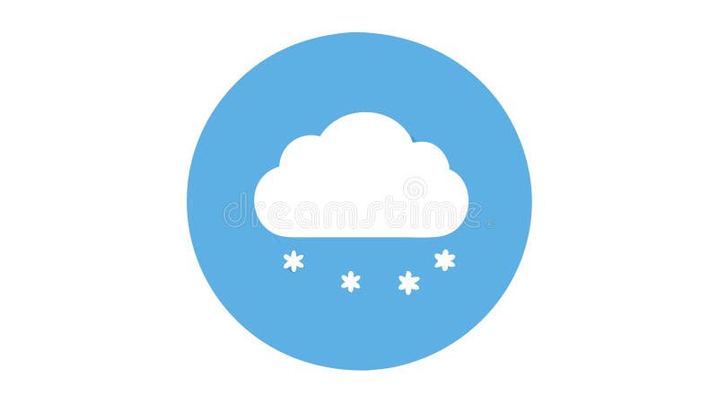 Cloud Rain Weather Forecast Showers Blue Icon Vector Design Generative ...