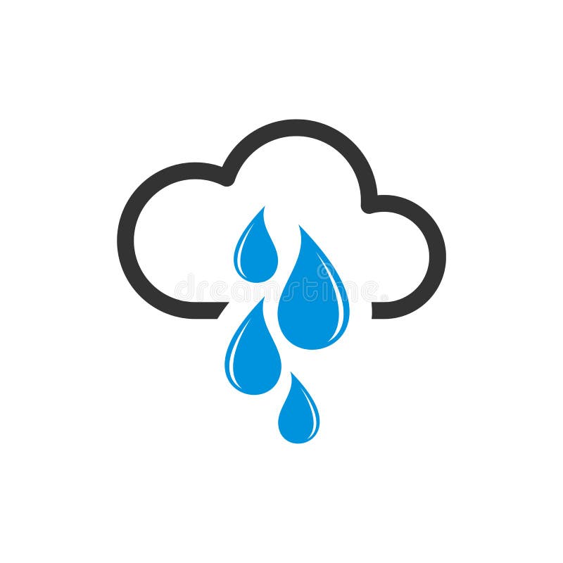 Cloud Raindrop Logo Template Illustration Design. Vector EPS 10 Stock ...