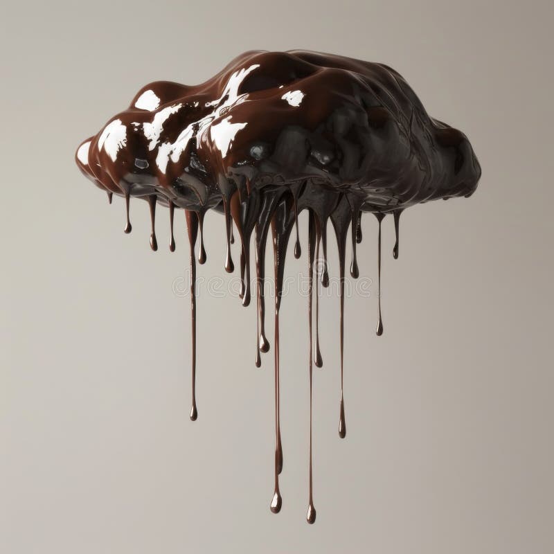 A Cloud that Rains Chocolate Stock Illustration - Illustration of coupon, altruism: 326357194