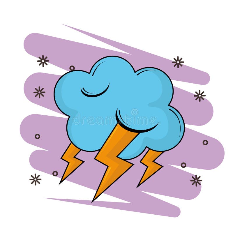 Cloud with rays cartoon stock vector. Illustration of space - 133735483