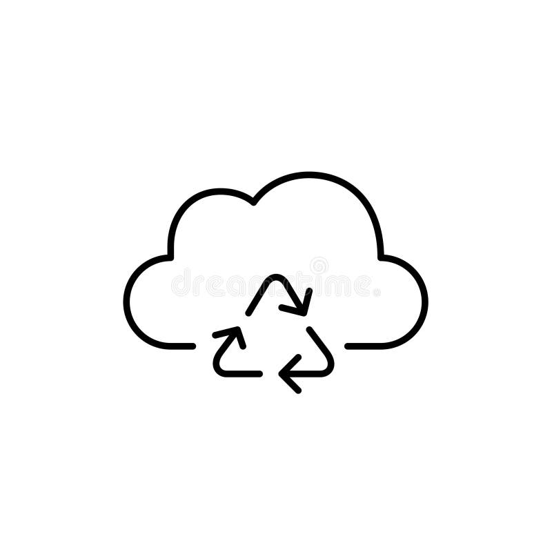 Cloud and Recycling Arrows. Sustainable and Renewable Energy Usage in ...
