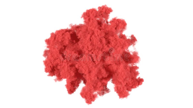 Cloud of red smoke stock illustration. Illustration of rendering ...