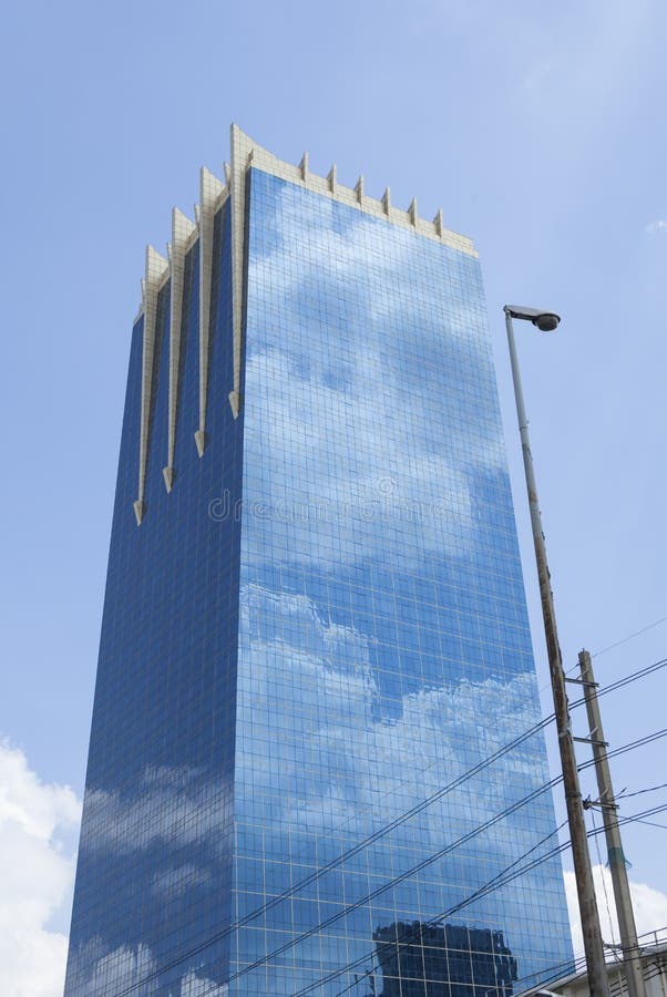 Cloud Reflection on Glass Facade of Building Stock Photo - Image of ...