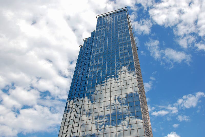 Cloud Reflection in Skyscraper Stock Image - Image of tall, tower ...