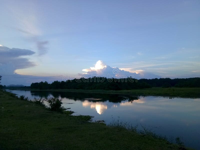 Cloud reflection stock image. Image of blue, relax, nature - 168790329