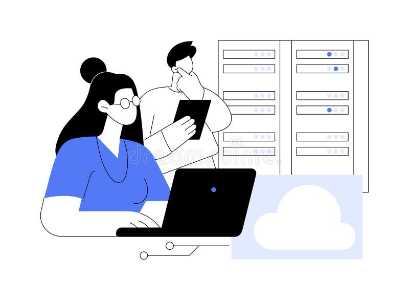 Cloud Reliability Engineer Isolated Cartoon Vector Illustrations. Stock ...