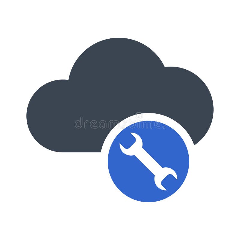Cloud Repair icon stock vector. Illustration of designed - 201627939