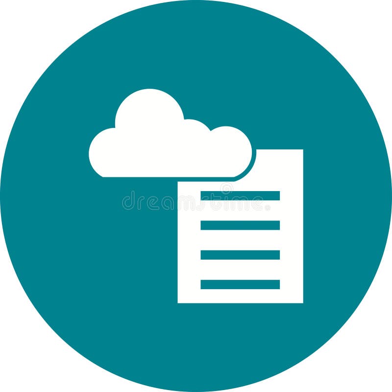 Cloud Reporting stock vector. Illustration of network - 100382657
